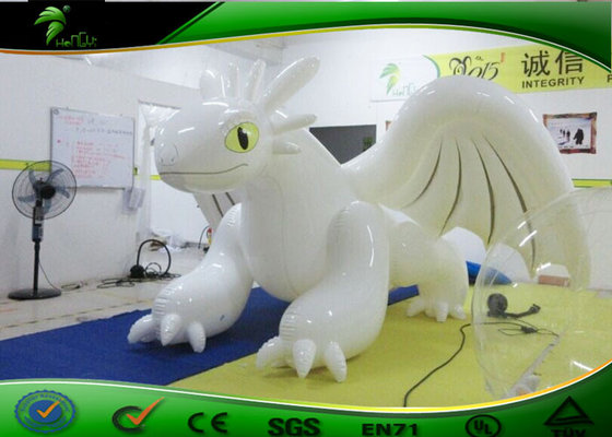 Vivid White Inflatable Dragon Gaint Inflatable Animal Costume