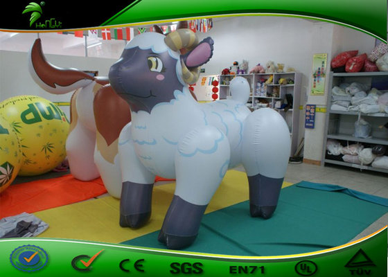 White Lovely Inflatable Sheep Large Inflatable Animals Customized