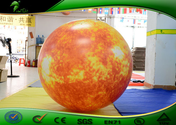 Inflatable Advertising Balloons , Dia 1m PVC Inflatable Venus Light Balloon / Inflatable Planet LED Lighting Ball