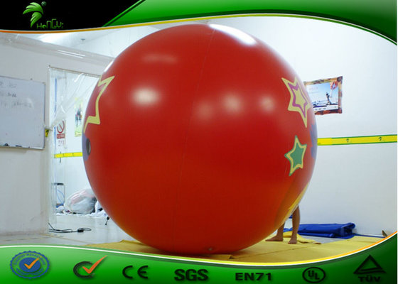 Black White Inflatable Advertising Balloons PVC Cute Red Ball