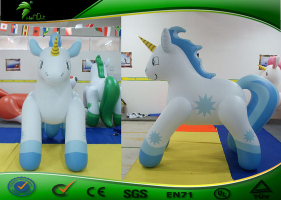 Cute Green PVC Inflatable Horse Inflatable Animal Toy For Kids
