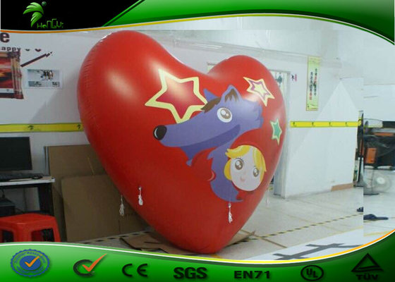 Custom Large inflatable Red Heart For Valentine Day Romantic Decoration