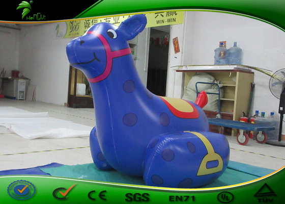 Design Purple Custom Inflatable Horse Blow Up Model Cartoon