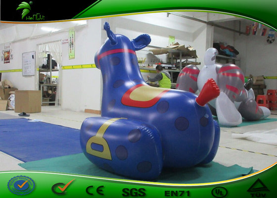Design Purple Custom Inflatable Horse Blow Up Model Cartoon