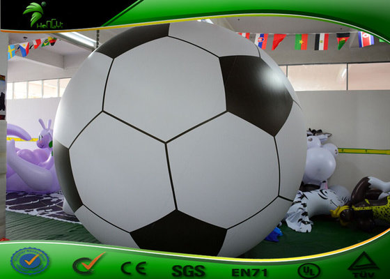 3m Giant PVC Inflatable Football Balls / Soccer Balloon For Advertising