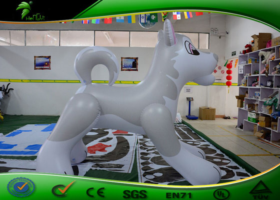 Kids Inflatable Cartoon Characters /  Large Cute PVC White Inflatable Dog