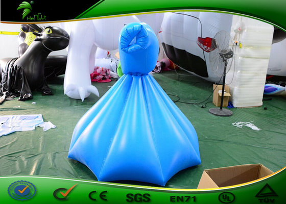 Inflatable Shapes , Blue Graceful Inflatable Dress Custom Shape / Inflatable Skirt For Party Activity