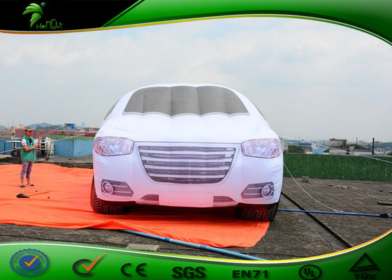 Customized Inflatable Vehicle White Giant Inflatable Advertising Car