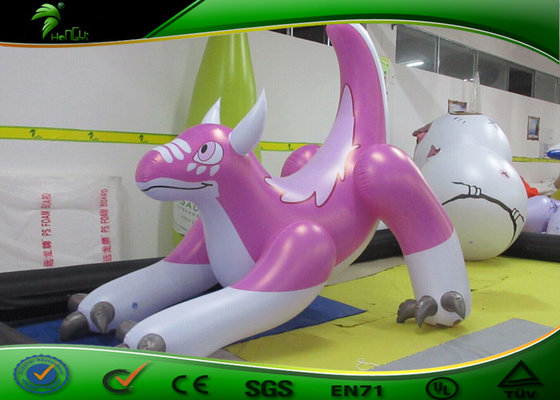 2m PVC Pink Inflatable Dragon Blow Up Cartoon Characters ASTM
