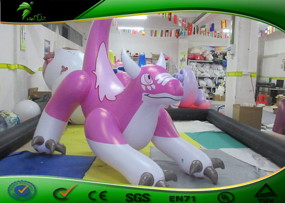 2m PVC Pink Inflatable Dragon Blow Up Cartoon Characters ASTM