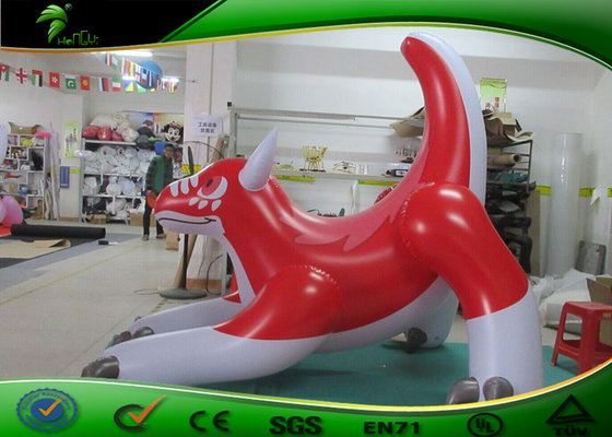 PVC Giant Cool Red Inflatable Dragon / Inflatable Animal Toy For Rest