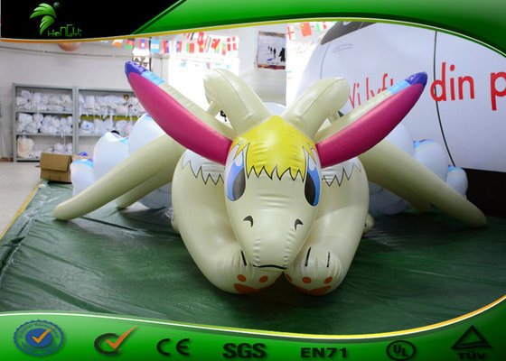 PVC White Inflatable Dragon Toy / Inflatable Decoration Animal For Rest
