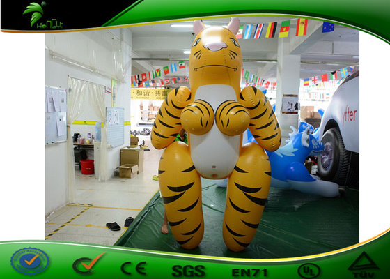 Giant Customized Inflatable Sexy  Tiger / Inflatable Lifelike Tiger Cartoon