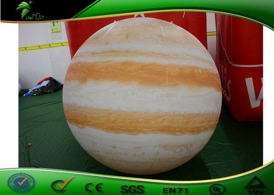Inflatable Advertising Balloons , Professional Inflatable Saturn Balloon With Light , Inflatable Planet Advertising Ball