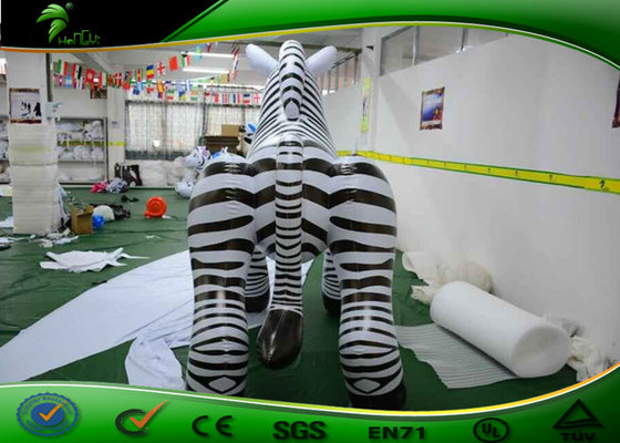 Durable Inflatable Cartoon Characters Replica Inflatable Zebra Horse Cartoon