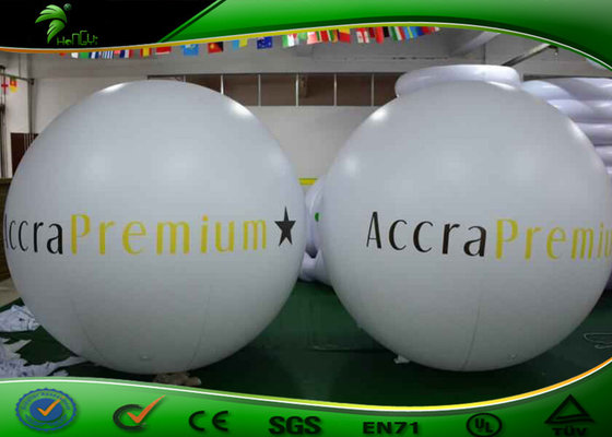 PVC Printing White Custom Advertising Balloons Advertising Helium Balloons