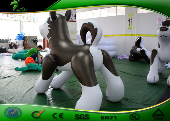 Water Proof Inflatable Cartoon Characters Black Blow Up Inflatable Dog