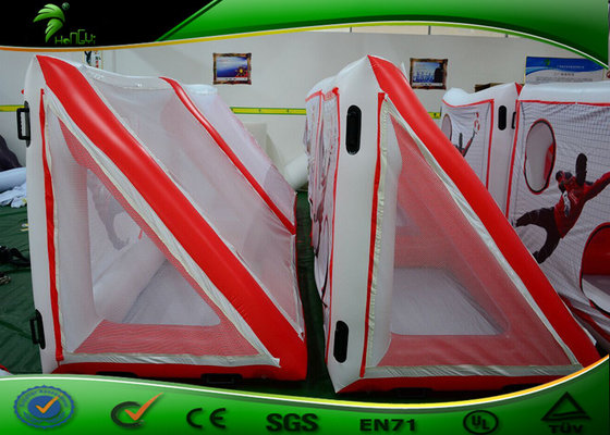 Race Outdoor Inflatable Soccer Field / Inflatable Football Gate Field
