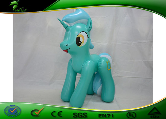 Decoration Inflatable Green Horse , Most Attractive Custom Design Cartoon For Sale