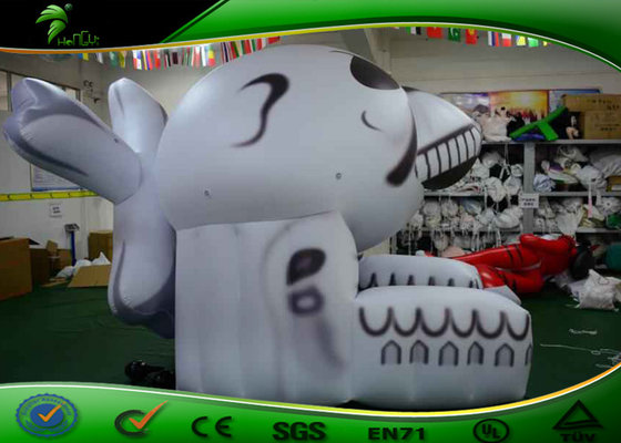 White Outdoor Inflatable Skull Entrance Arch / Inflatable Archway For Advertising