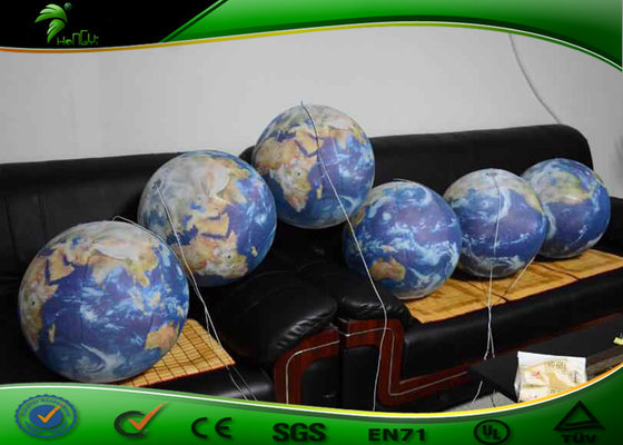 Giant Inflatable Lighting Decoration , Inflatable Earth Light Balloon , Inflatable Led Ball For Decoration