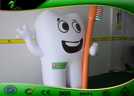 Customized Inflatable Advertising Balloon, Inflatable Tooth With Inflatable Toothbrush For Promotion