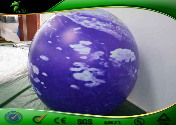 Custom Inflatable Advertising Ball Hanging / Inflatable Planet Balloons Event Decors
