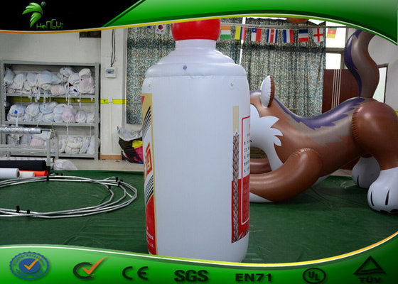 Inflatable Advertising Balloons , 1.9m Inflatable Wine  Bottle , Promotional PVC Inflatable Helium Bottle