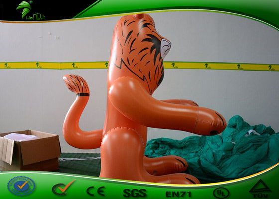 Custom Inflatable Yellow Lion Shape Inflatable Cartoon Animals Model