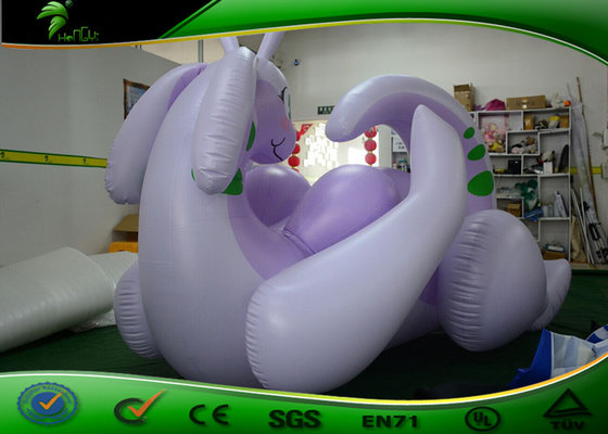 Laying Inflatable Sexy Dragon Toy , Purple Inflatable Dragon For Decoration