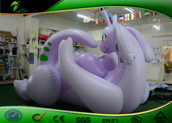 Laying Inflatable Sexy Dragon Toy , Purple Inflatable Dragon For Decoration