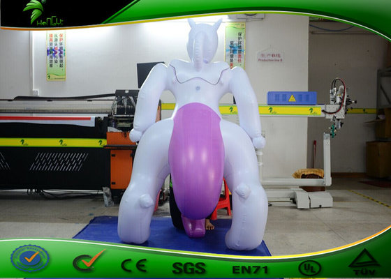 Inflatable Cartoon Characters , 2m Tall Inflatable Character Mewtwo , Superior PVC Inflatable Mewtwo For Events
