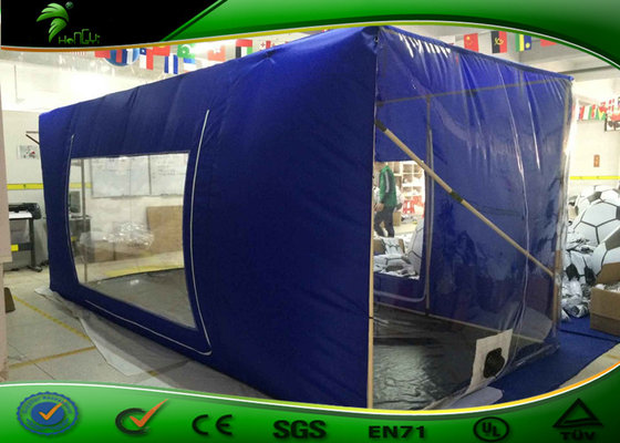 4m Blue Outdoor Camping Folding Canopy Tent Fashion Wind Resistant For Advertising