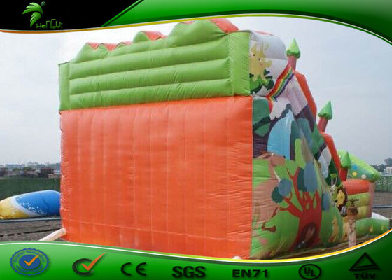 PVC Material Inflatable Bouncy Castle Slide Inflatable Water Slide Pool For Kids