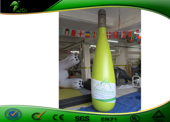Yellow Beer Bottle Inflatable Advertising Balloons Promotional PVC Durable