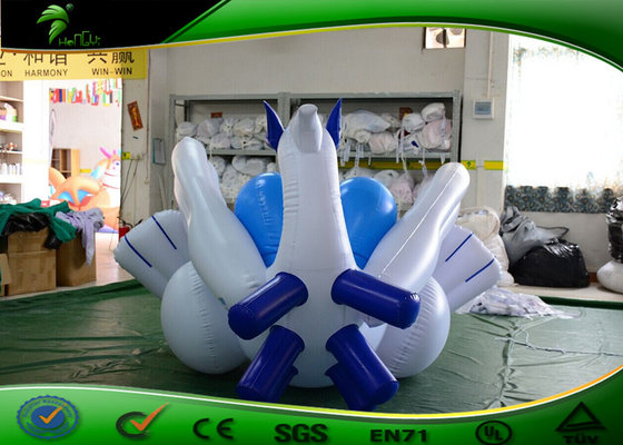 Custom Inflatable Cartoon Characters / Inflatable Animal​ Dragon Toys Blue