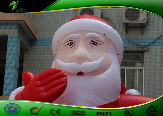 Huge Inflatable Holiday Decorations Santa Claus For Advertising 2 - 3 Years Warranty