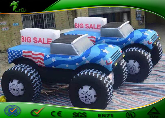 Customized Inflatable Car Shapes / Giant Inflatable Car Model Balloon For Advertising