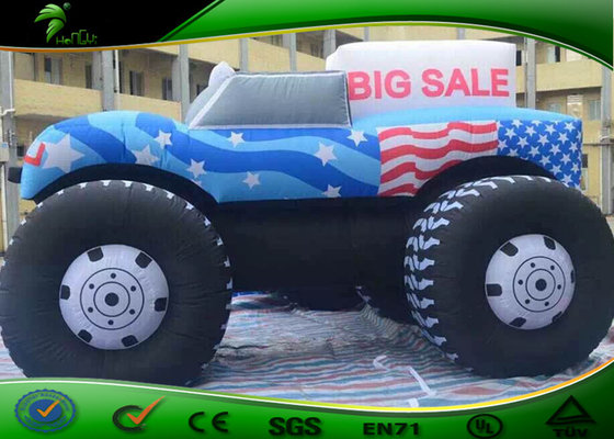Customized Inflatable Car Shapes / Giant Inflatable Car Model Balloon For Advertising