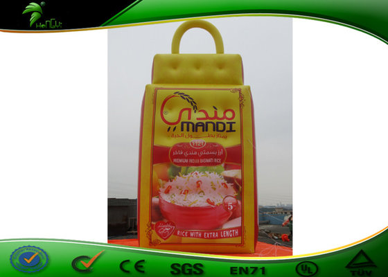 4m Giant Inflatable Advertising Balloons Food Packaging Bag For Rice Digital Printing