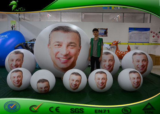 Promotional Inflatable Advertising Balloon Printing With Smile Head Profiles