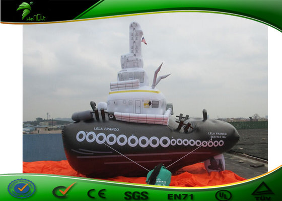 4.5M Long Customized Inflatable Boat , Giant Inflatable Tug Boat For Water Display