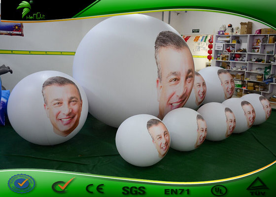 PVC Inflatable Advertising Balloons / Inflatable Helium Balloon With Printing