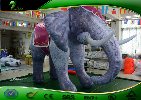 Inflatable Giant Elephant Cartoon Grey Color Amazing 3.5m For Advertising Activity