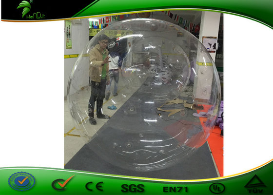Rental Amazing Inflatable Water Toys / Transparent Balloon Blow Up With Hooks
