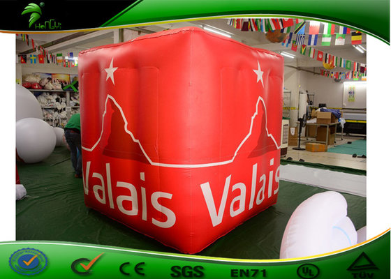 Inflatable Floating Cube Balloon / Inflatable Square Helium Balloon For Events