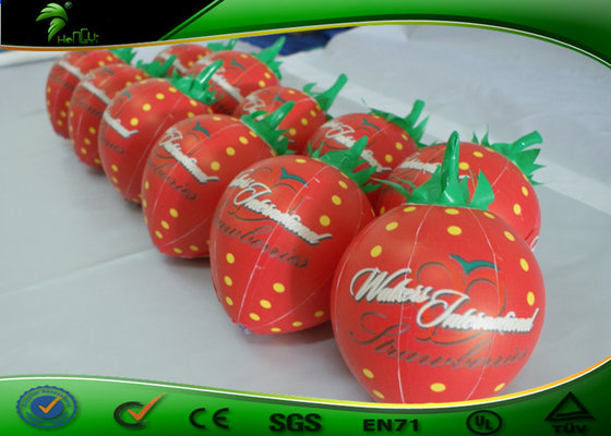 10 CM Custom Inflatable Shapes Balloon / Inflatable Advertising Strawberry