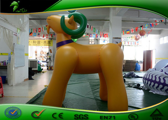 Customized Inflatable Cartoon Characters Goat Model / Shape For Decoration