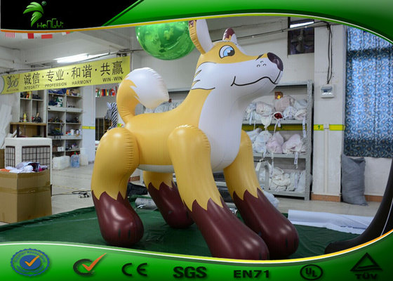 Husky Dog Christmas Inflatable Cartoon Characters Lovely With UV / Digital Printing