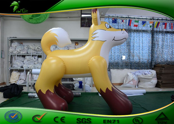 Husky Dog Christmas Inflatable Cartoon Characters Lovely With UV / Digital Printing